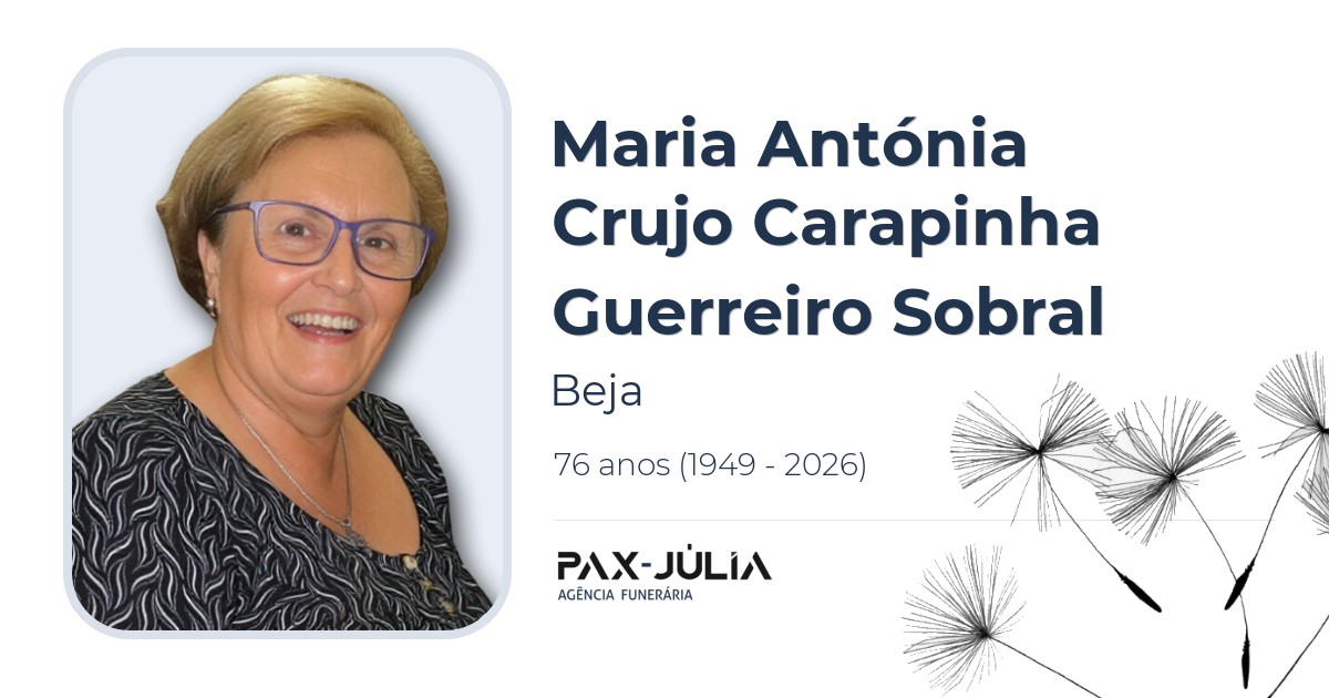 Agência Funerária Pax-Júlia em Beja - Memorial - Maria Antónia Crujo ...
